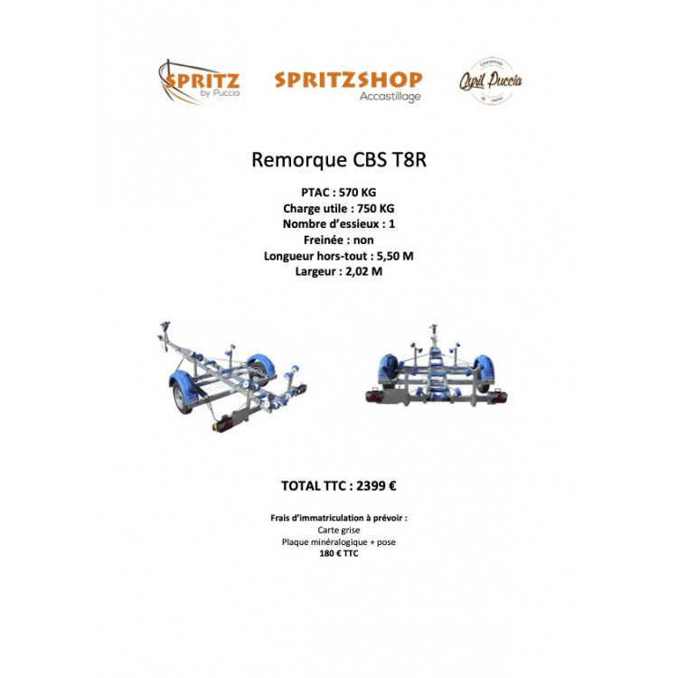 Remorque T8R